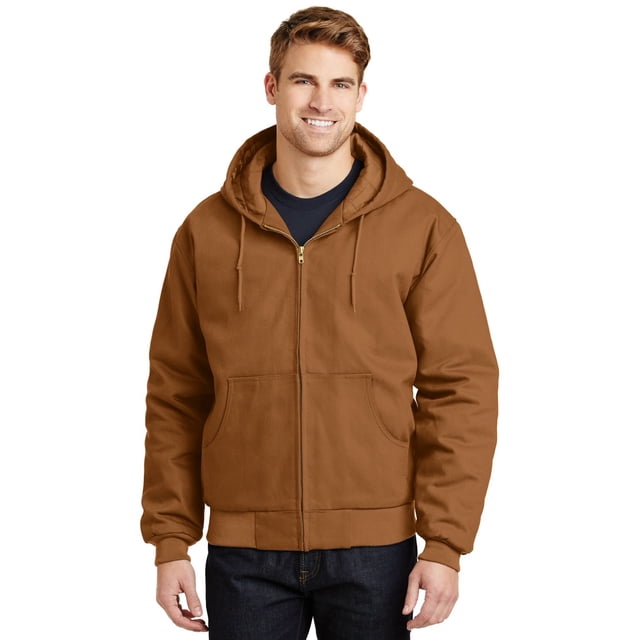 CornerStone - Duck Cloth Hooded Work Jacket. J763H - Walmart Business ...