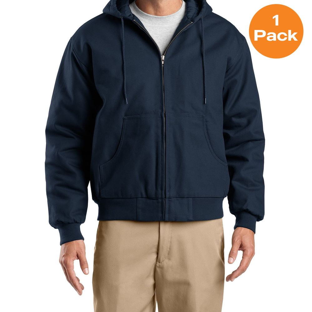 CornerStone Men’s Tall Duck Cloth Hooded Work Jacket. TLJ763H., Navy ...