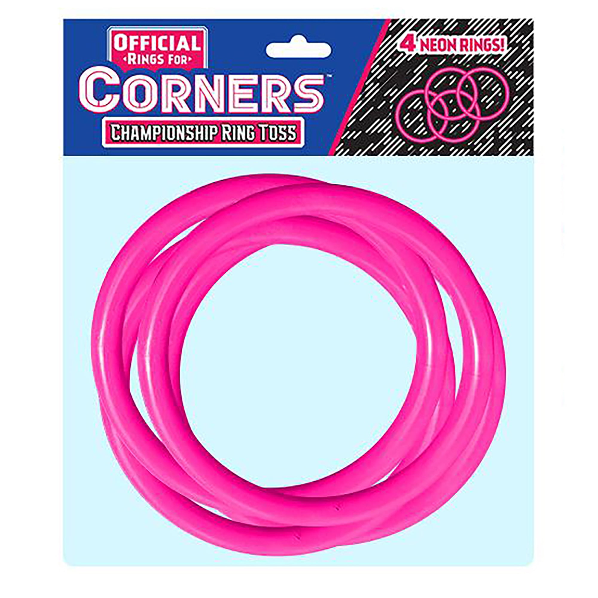 Corners Championship Ring Toss: Magenta Pink Ring Set, 4 Pieces ...