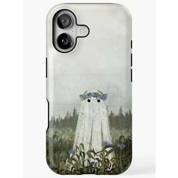 Cornflower Ghost Botanical Floral Haunted Art Phone Case for iPhone 11 ...
