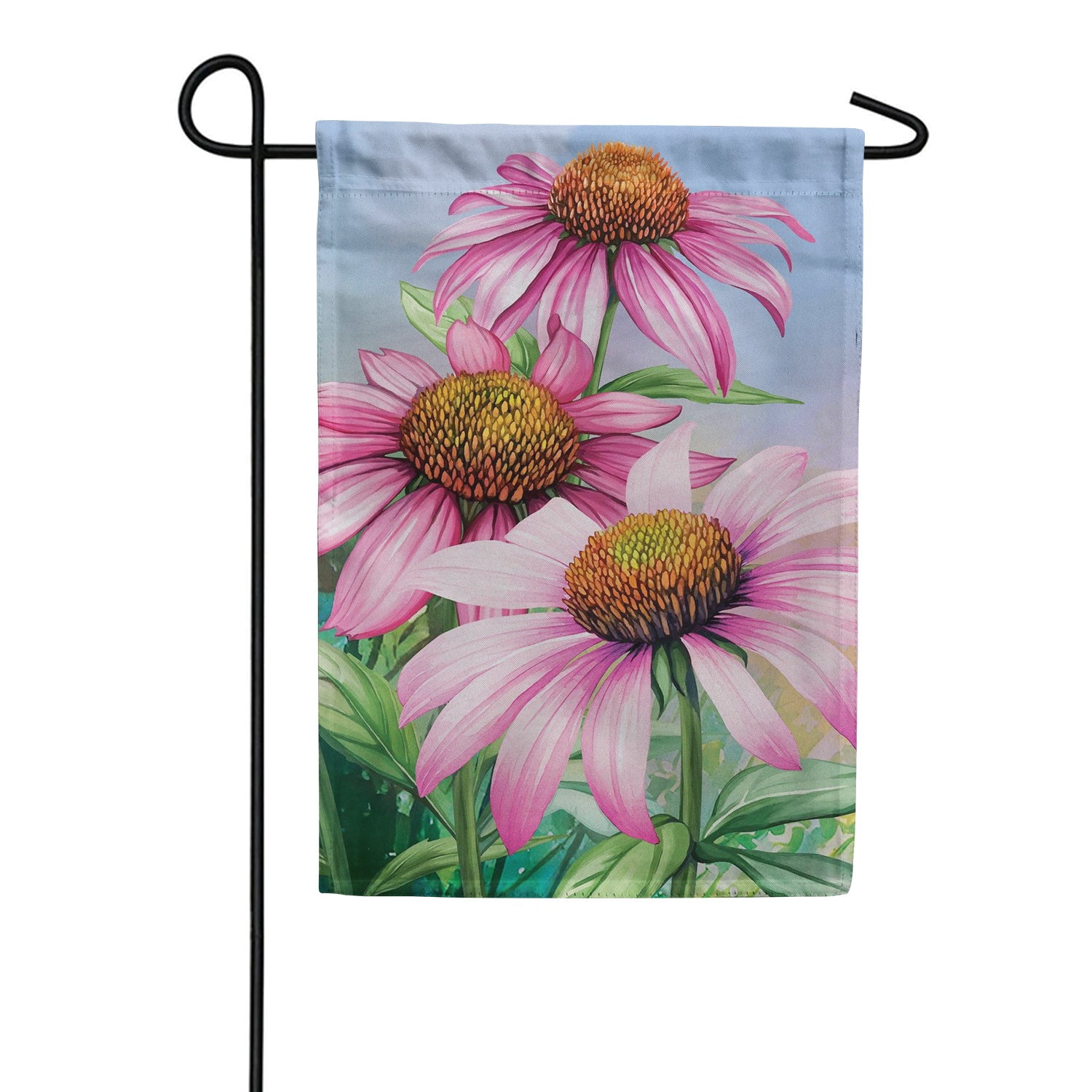 Cornflower Trio 2-Sided Elegant Delicate Blue Field Botanical Outdoor ...