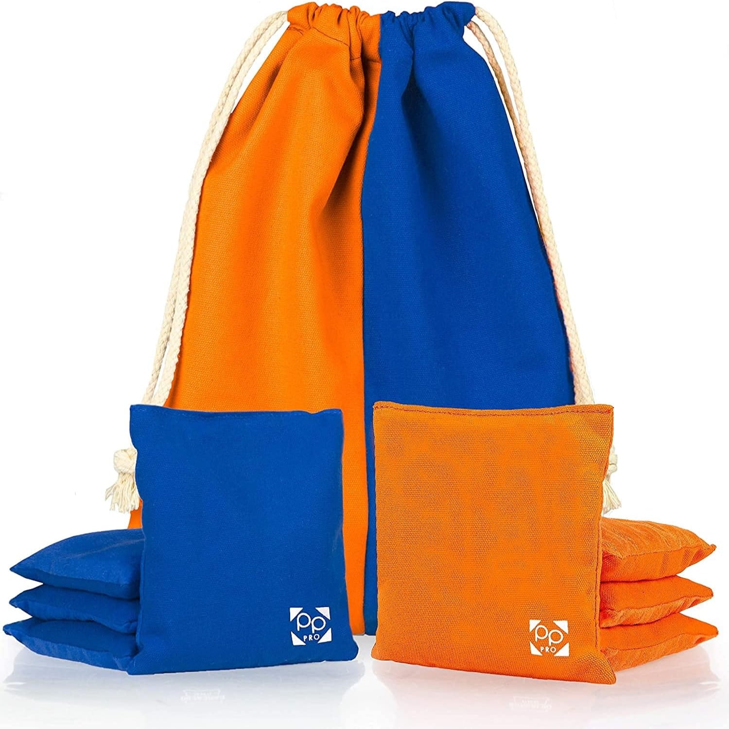 Cornhole Bags - Set of 8 Regulation All Weather Double Sided - Sticky ...