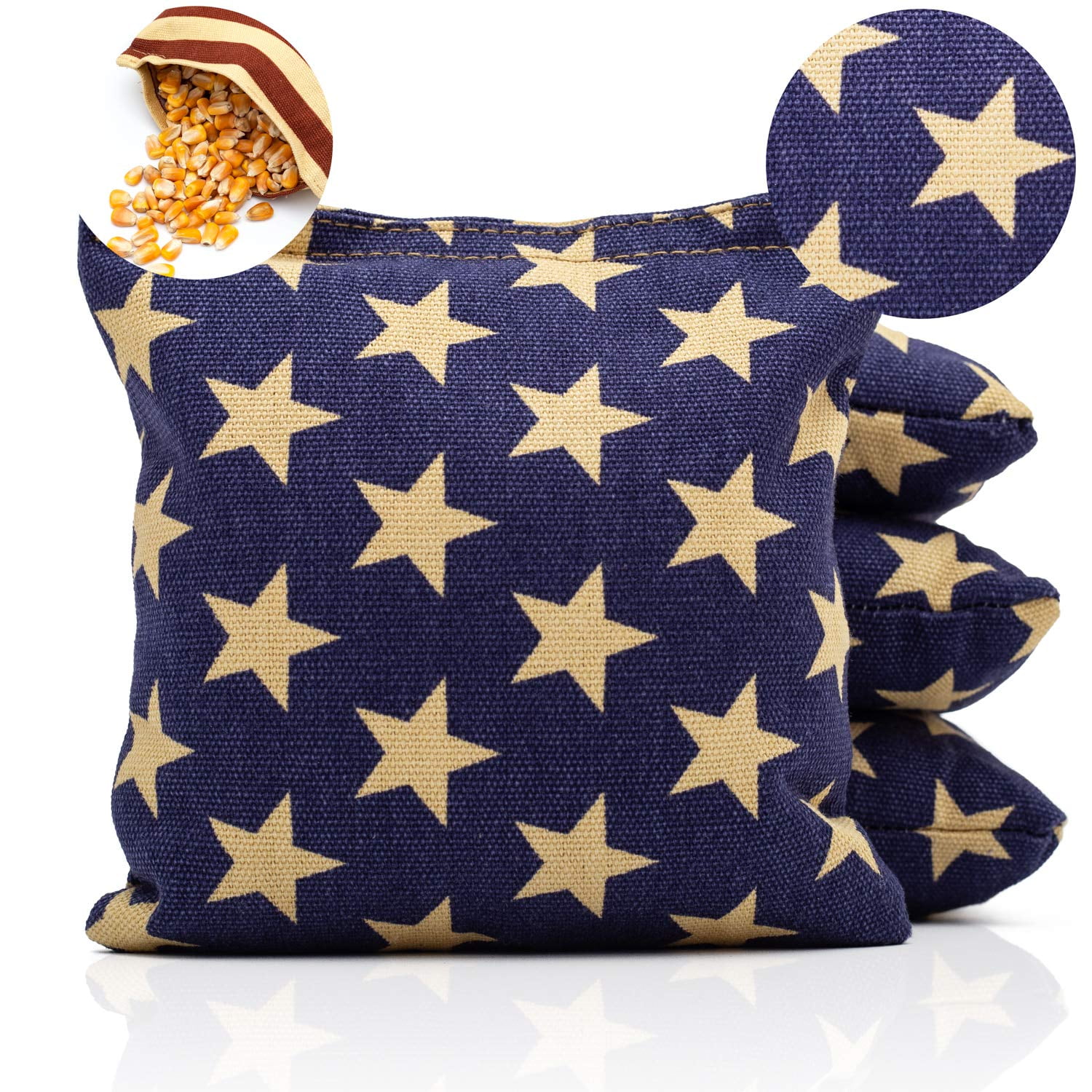 Cornhole Bags All Weather Proof Plastic Pellet Filled Corn Hole Bean ...