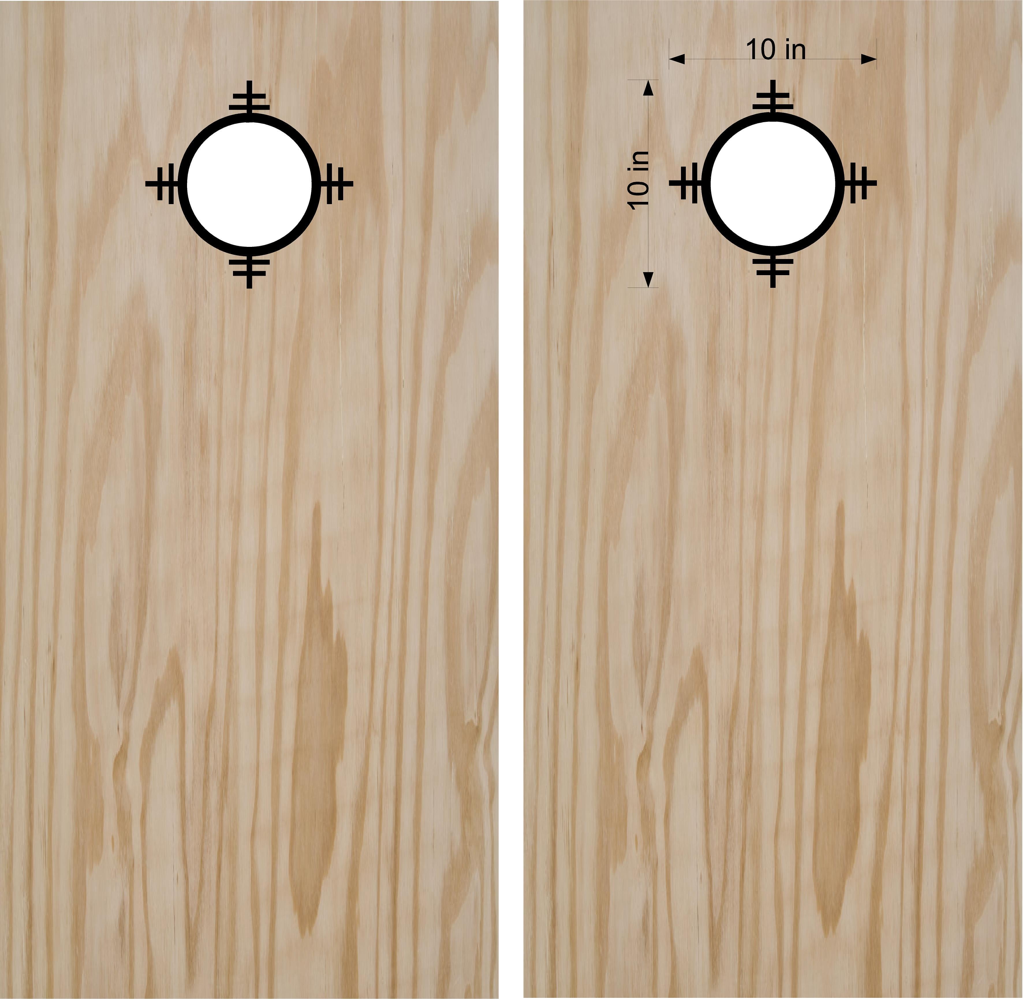 Cornhole Board Decals Bean Bag Toss Sticker Rings Set - Walmart.com