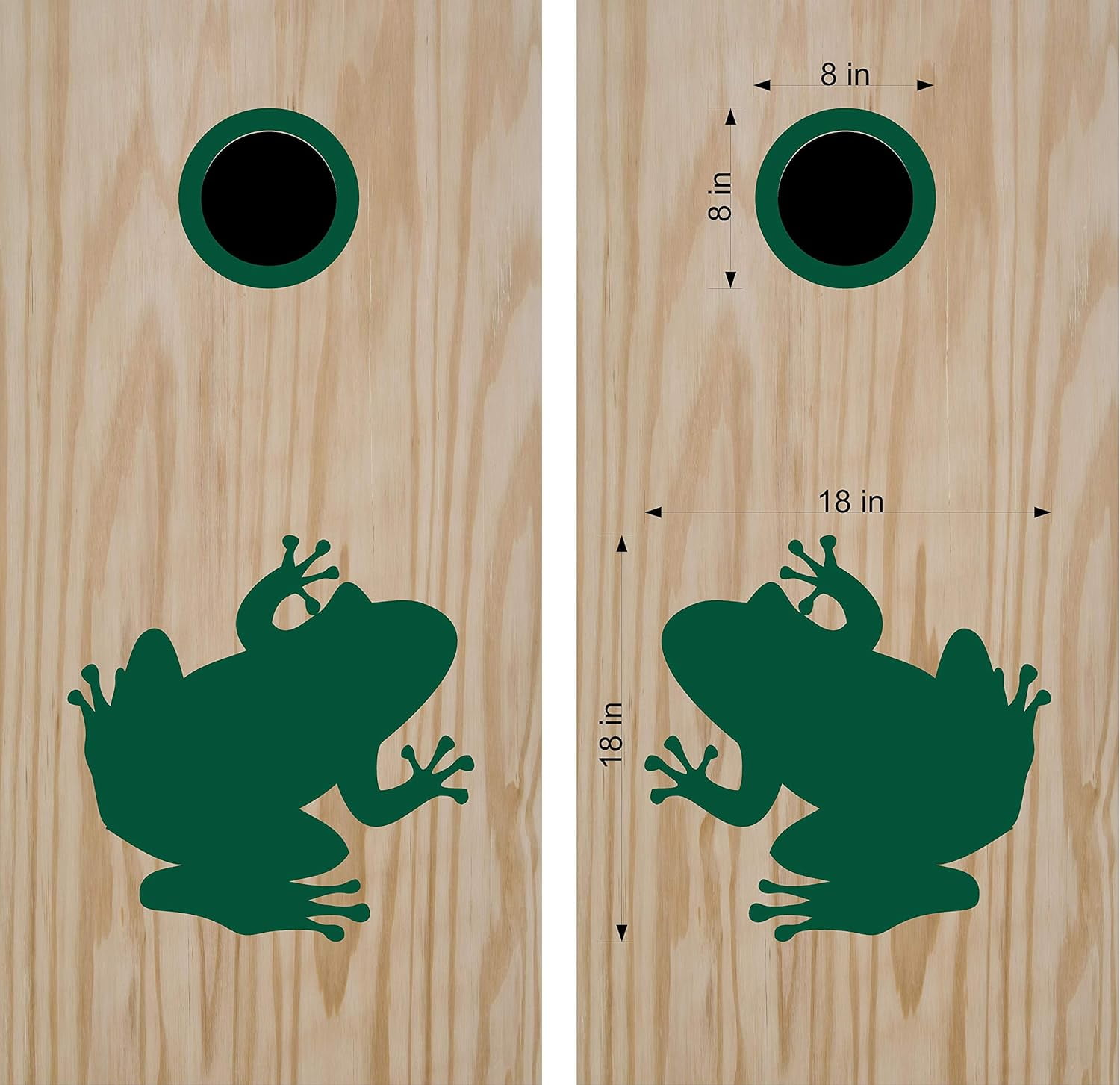 Cornhole Board Decals Toad Stickers Bean Bag Toss Tailgating Games Set ...