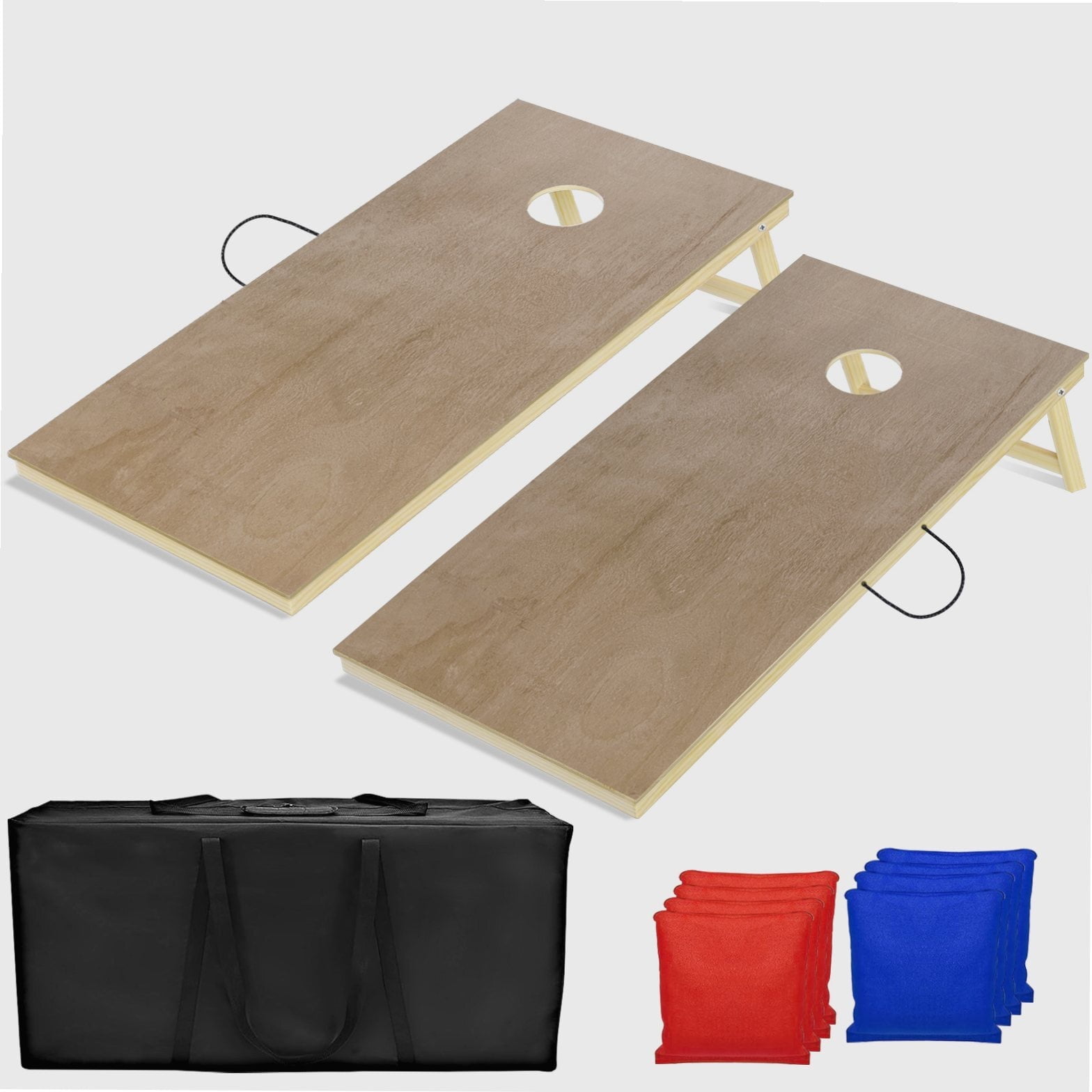 Cornhole Board Set, 4 ft x 2 ft Regulation Size Corn Hole Game Set for ...