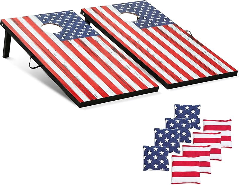 Cornhole Board Set Cornhole Games for Adults Portable Choose Regulation ...