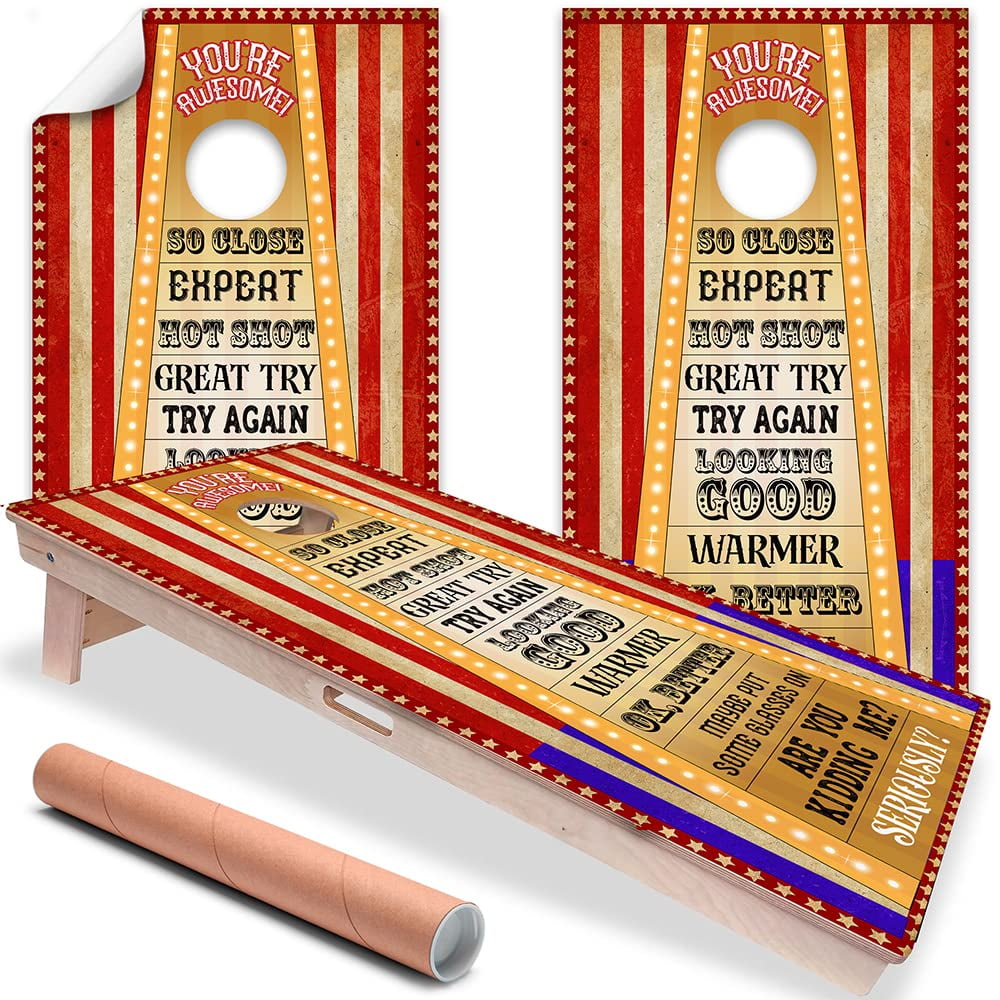 Cornhole Board Wraps and Decals for Boards Set of 2 Skins Professional ...