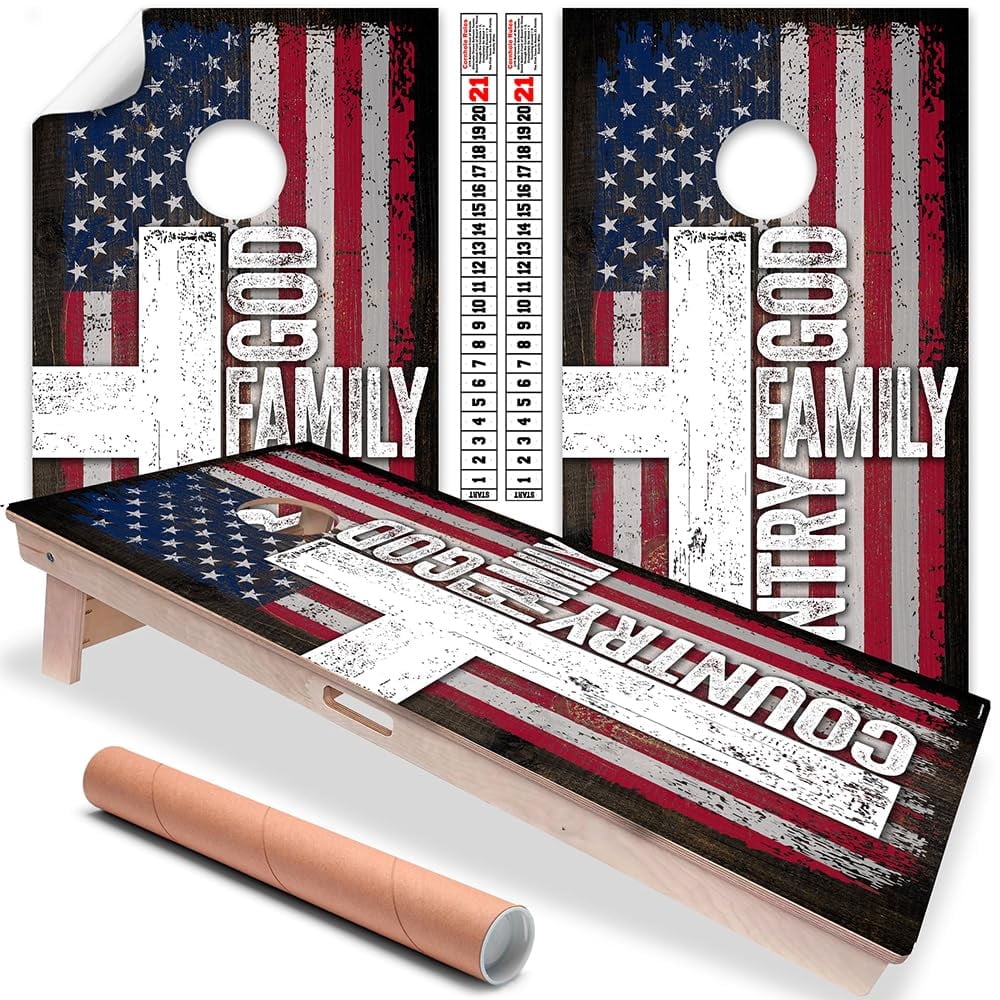 Cornhole Board Wraps and Decals for Boards Set of 2 Skins Professional ...