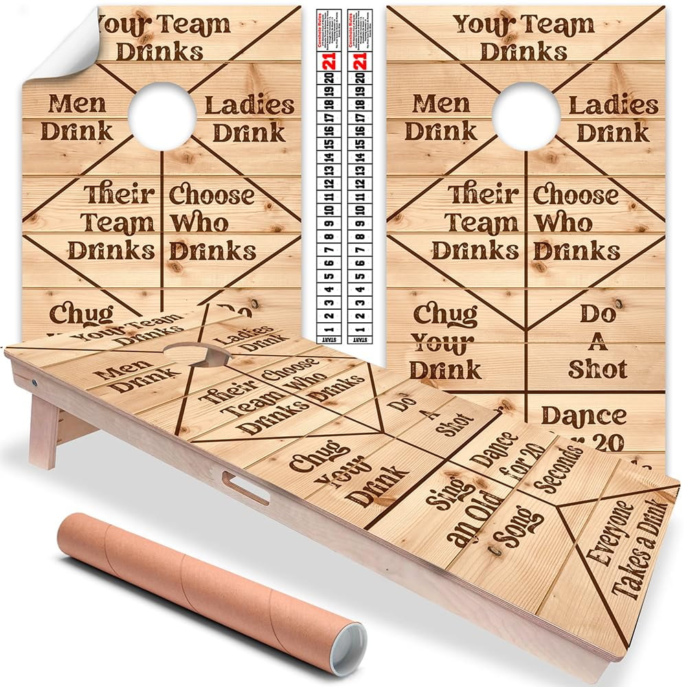 Cornhole Board Wraps and Decals for Boards Set of 2 Skins Professional ...