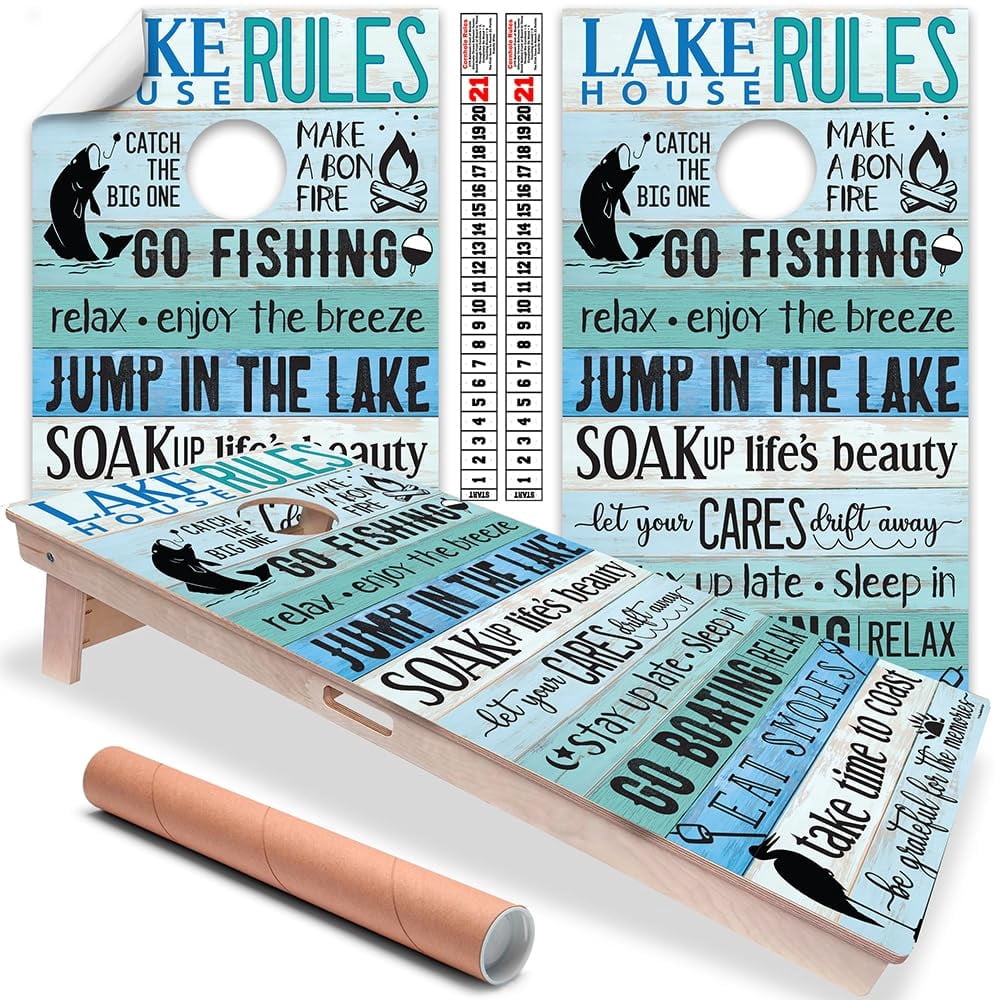 Cornhole Board Wraps and Decals for Boards Set of 2 Skins Professional ...