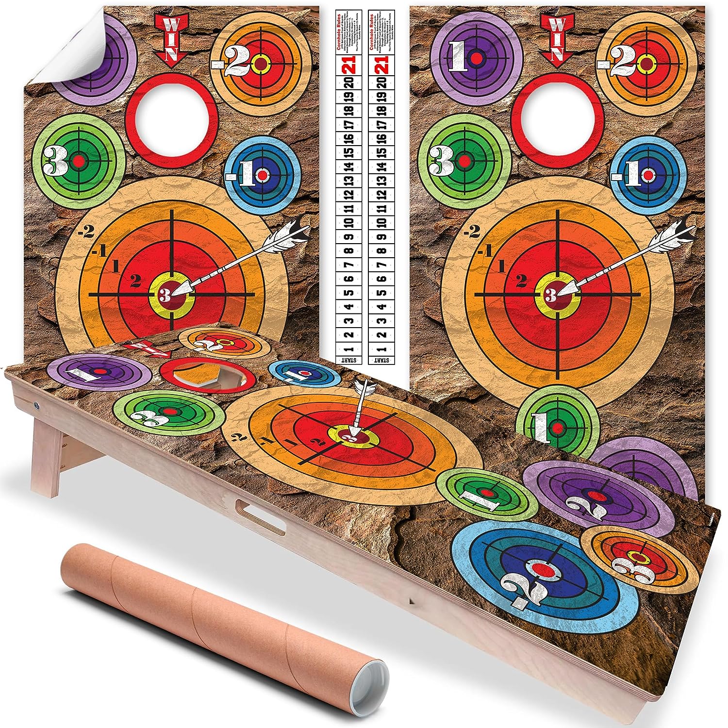 Cornhole Board Wraps and Decals for Boards Set of 2 Skins Professional ...