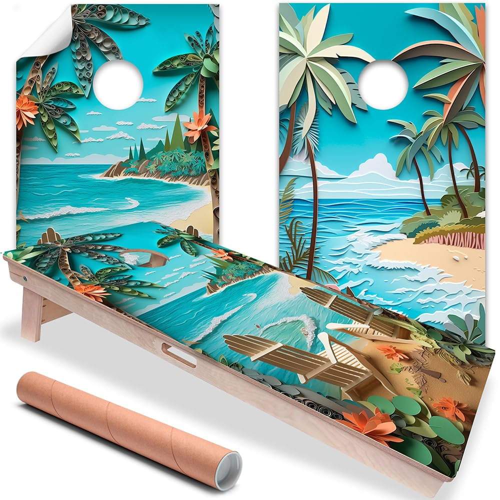 Cornhole Board Wraps and Decals for Boards Set of 2 Skins Professional ...