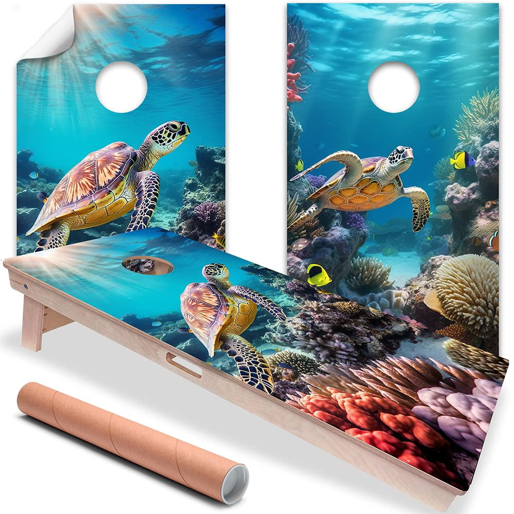 Cornhole Board Wraps and Decals for Boards Set of 2 Skins Vinyl Covers ...