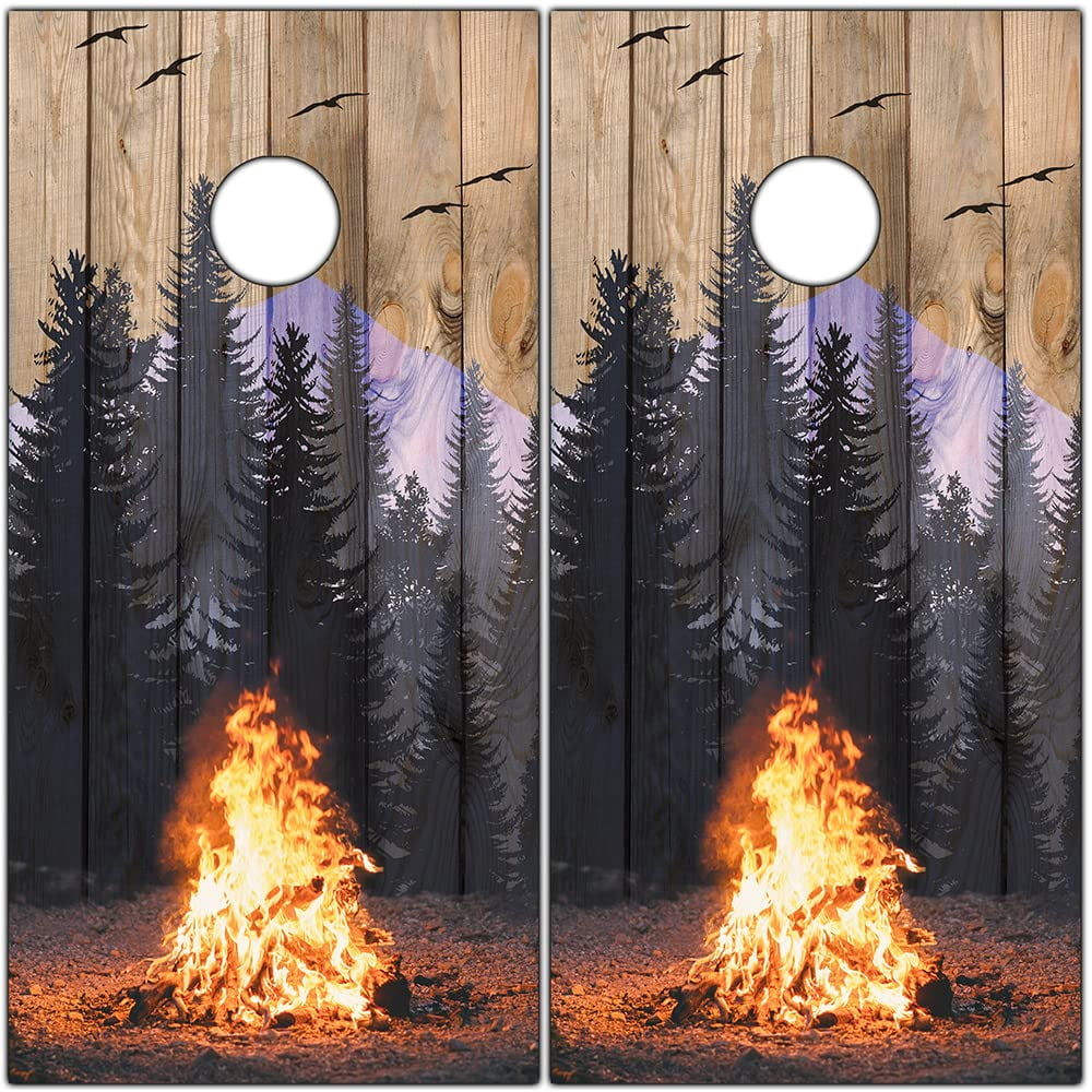 Professional Vinyl Cornhole Wraps and Decals Set of 2, Waterproof ...