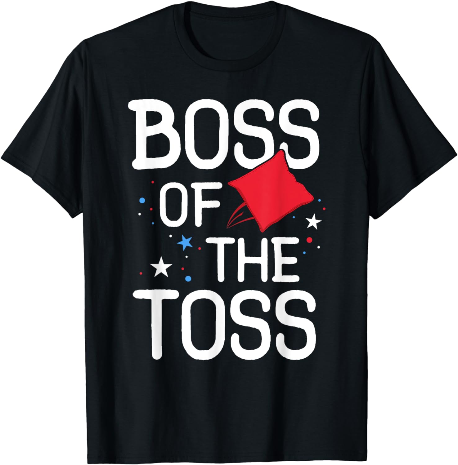 Cornhole Boss Of The Toss American USA Bean Bag Sack Women T-Shirt ...