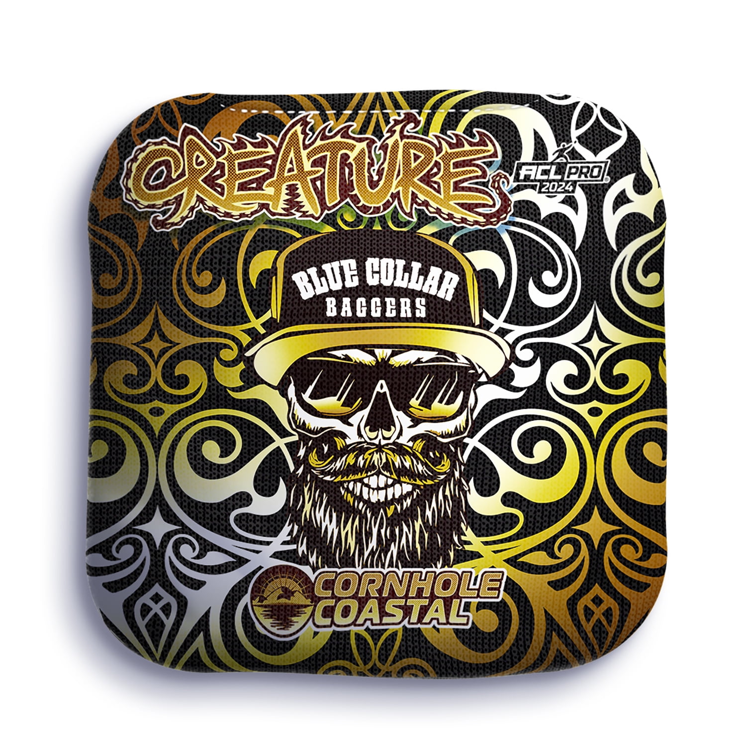 Cornhole Coastal Set of 4 Regulation Professional Dual Sided ACL Pro ...