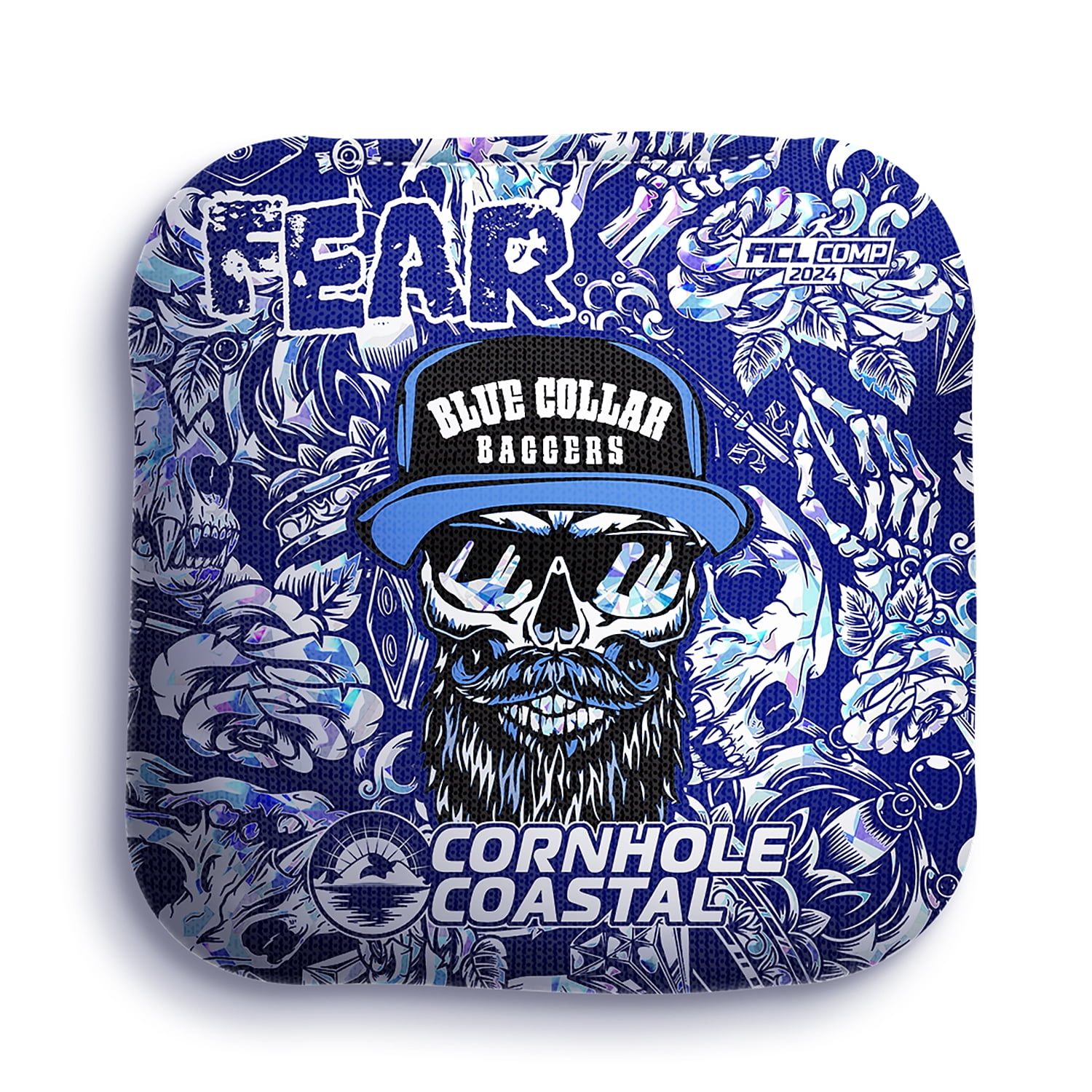 Cornhole Coastal Set of 4 Regulation Professional Dual Sided ACL Pro ...