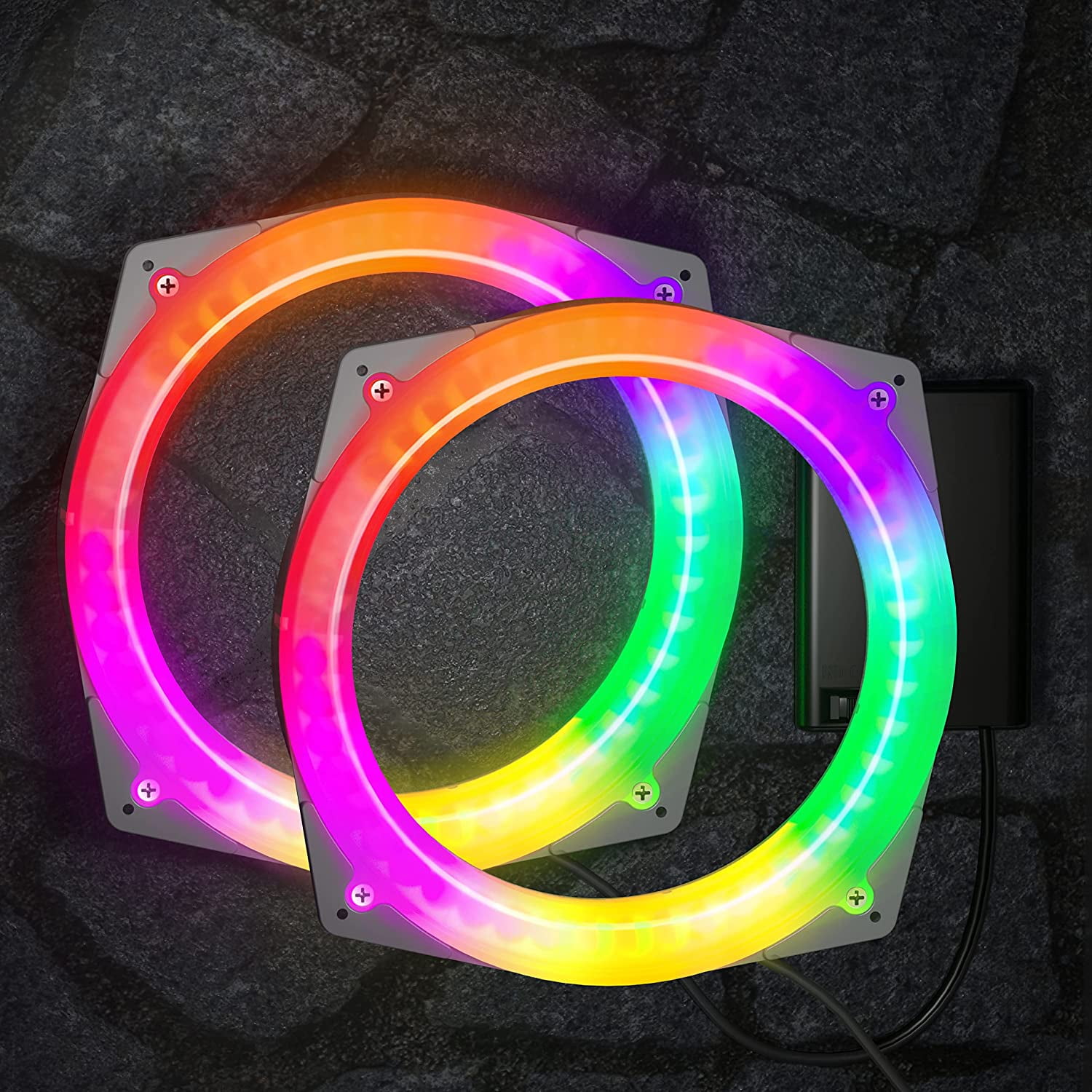 RGB Flashing Cornhole Lights (Set of 2), Induction, for Outdoor ...