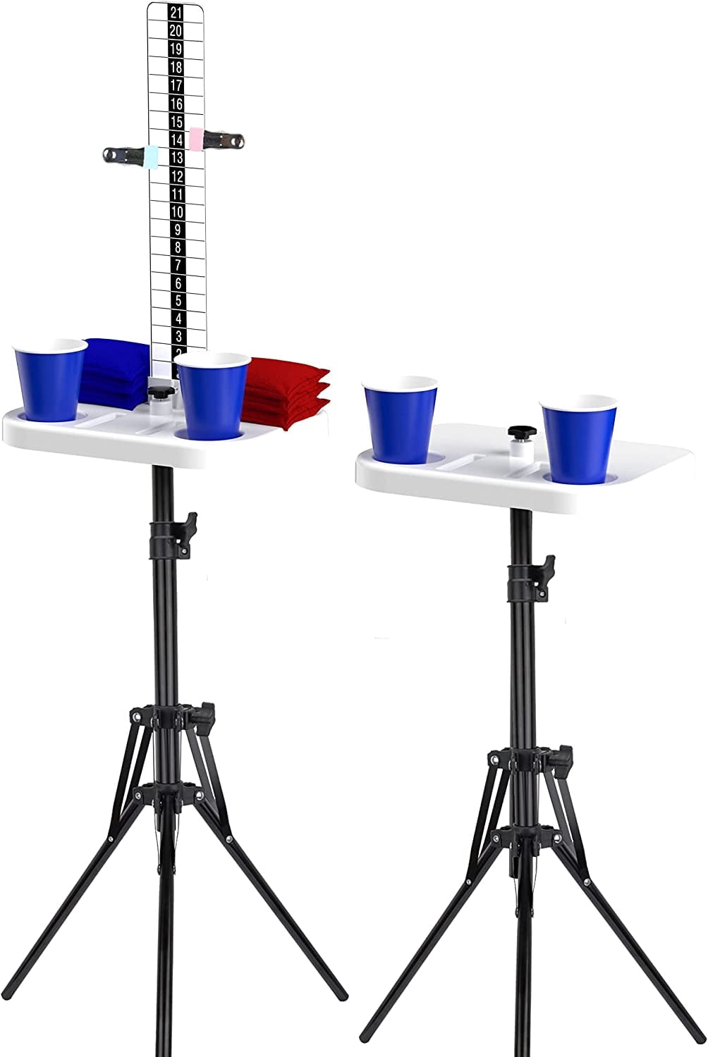 Outdoor Family Cornhole Scoreboard Game with Drink Holder - 2 Sets ...