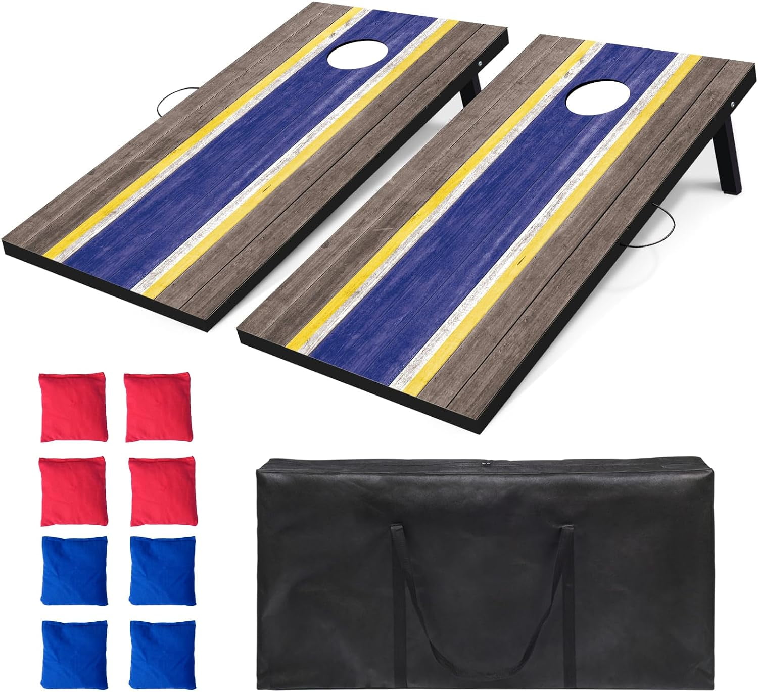Cornhole Set Regulation Size Cornhole Boards With 8 All Weather Bean Bags And Carrying Bag 4