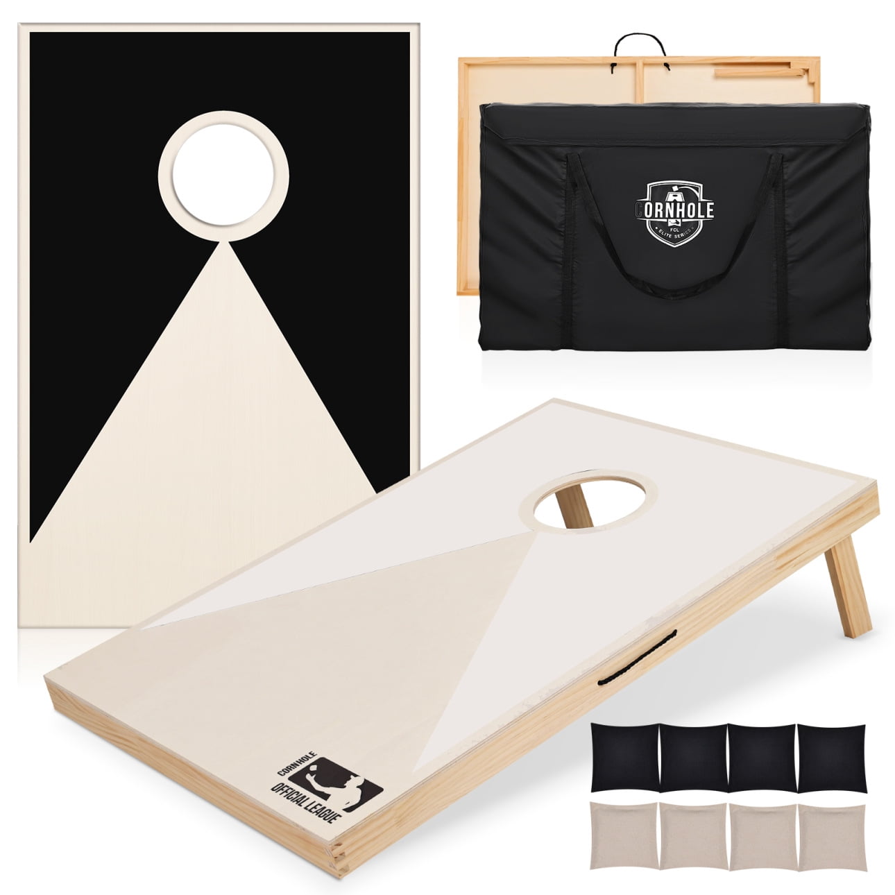 Cornhole Set, Tailgate/Regulation Size Cornhole Boards with 8 Bean Bags ...