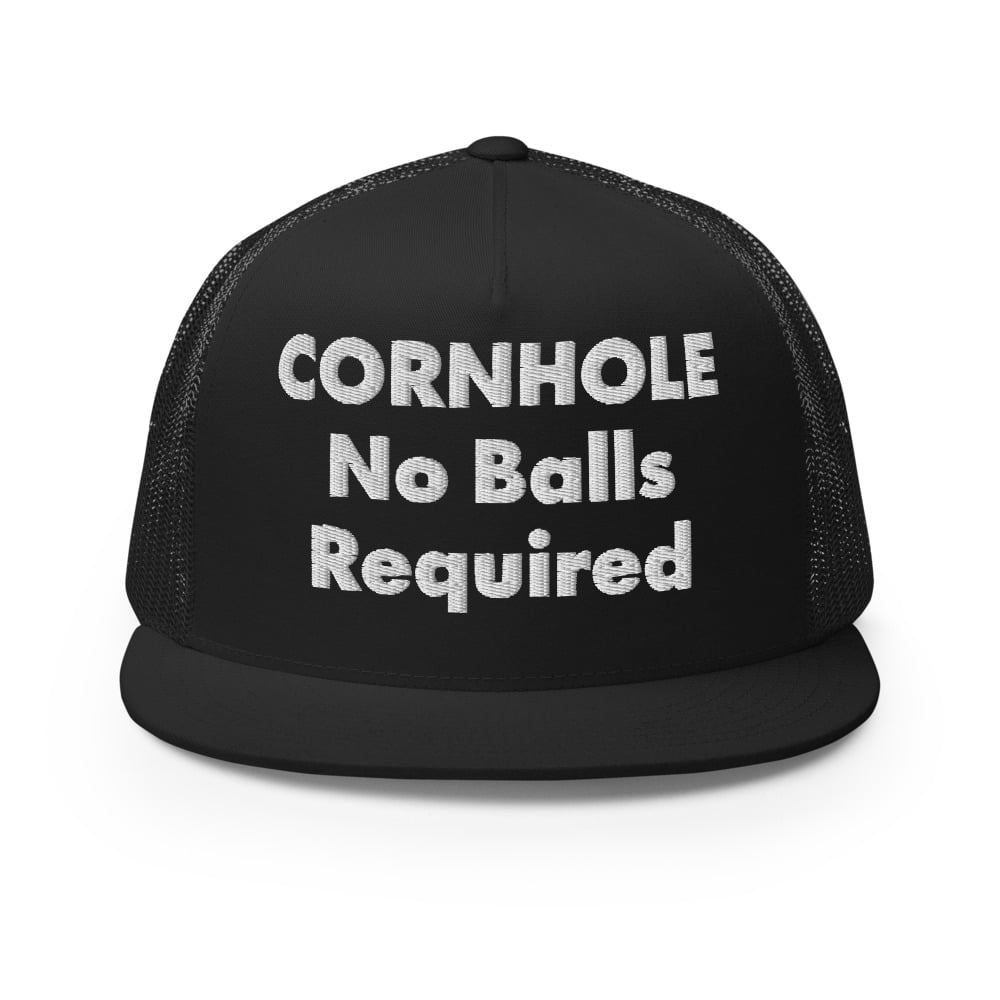 Cornhole Team Bean Bag USA Trucker Cap, Cornhole No Balls Required ...