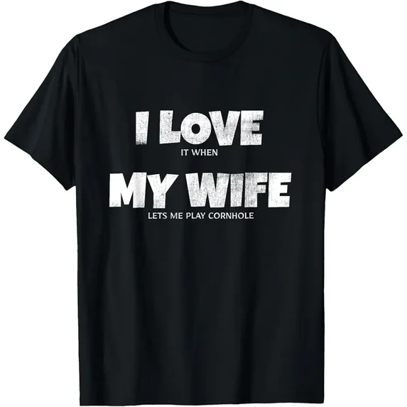 Cornhole Toss Champion Tee Funny Backyard Game Husband Wife Humor ...