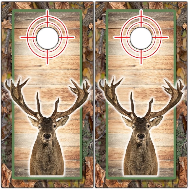 Cornhole Wraps for Boards Vinyl Decals (Set of 2) Deer Hunting - Corn ...