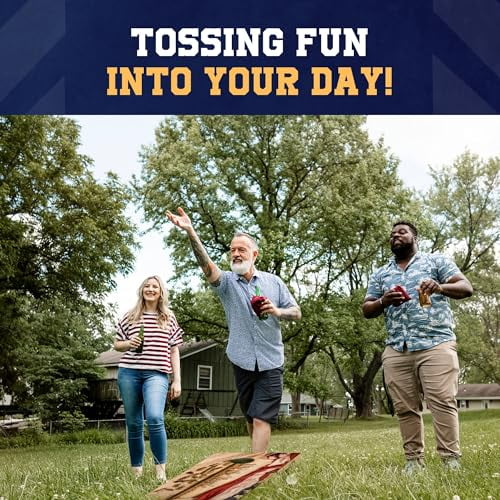 Cornhole365 Complete Cornhole Board Set - Includes Solid Wood Cornhole ...