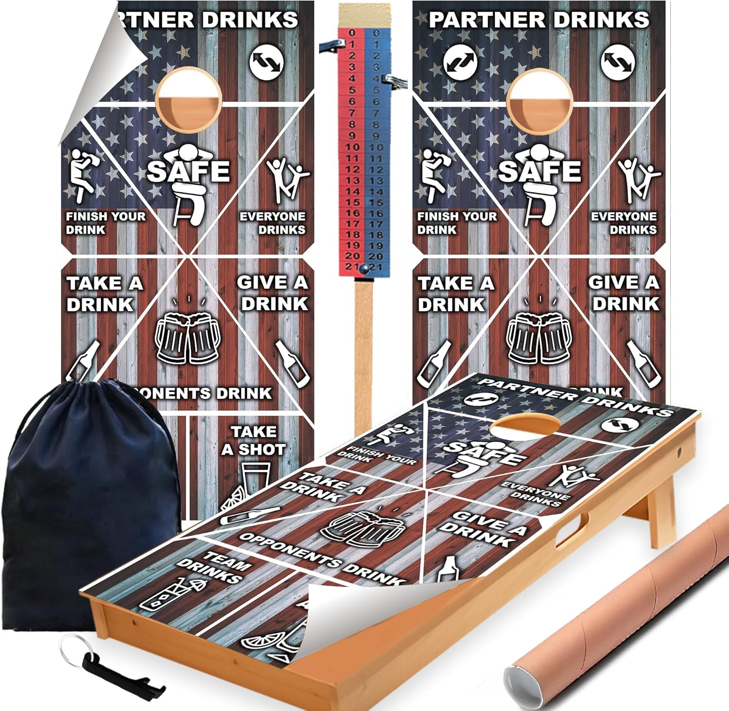 CornholeGamesUSA Cornhole Board Wraps, Cornhole Decals and Wraps for ...