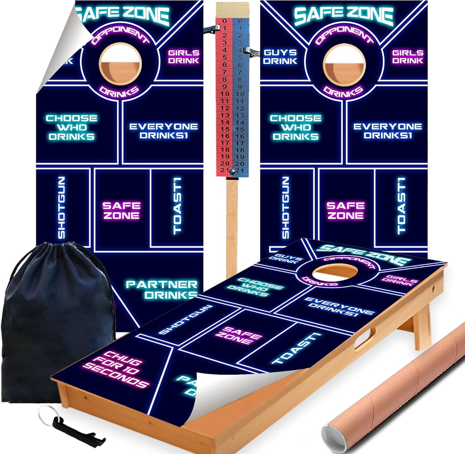 CornholeGamesUSA Cornhole Board Wraps, Cornhole Decals and Wraps for ...