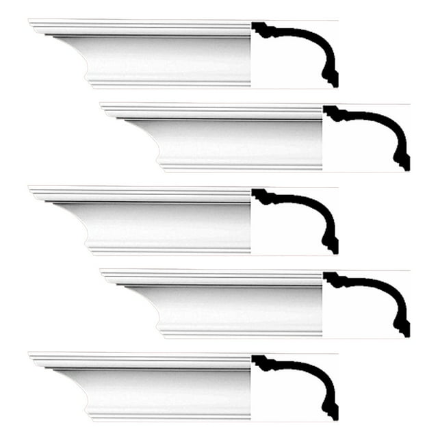 Cornice Crown Mouldings White Urethane Asheville Simple DIY Interior ...