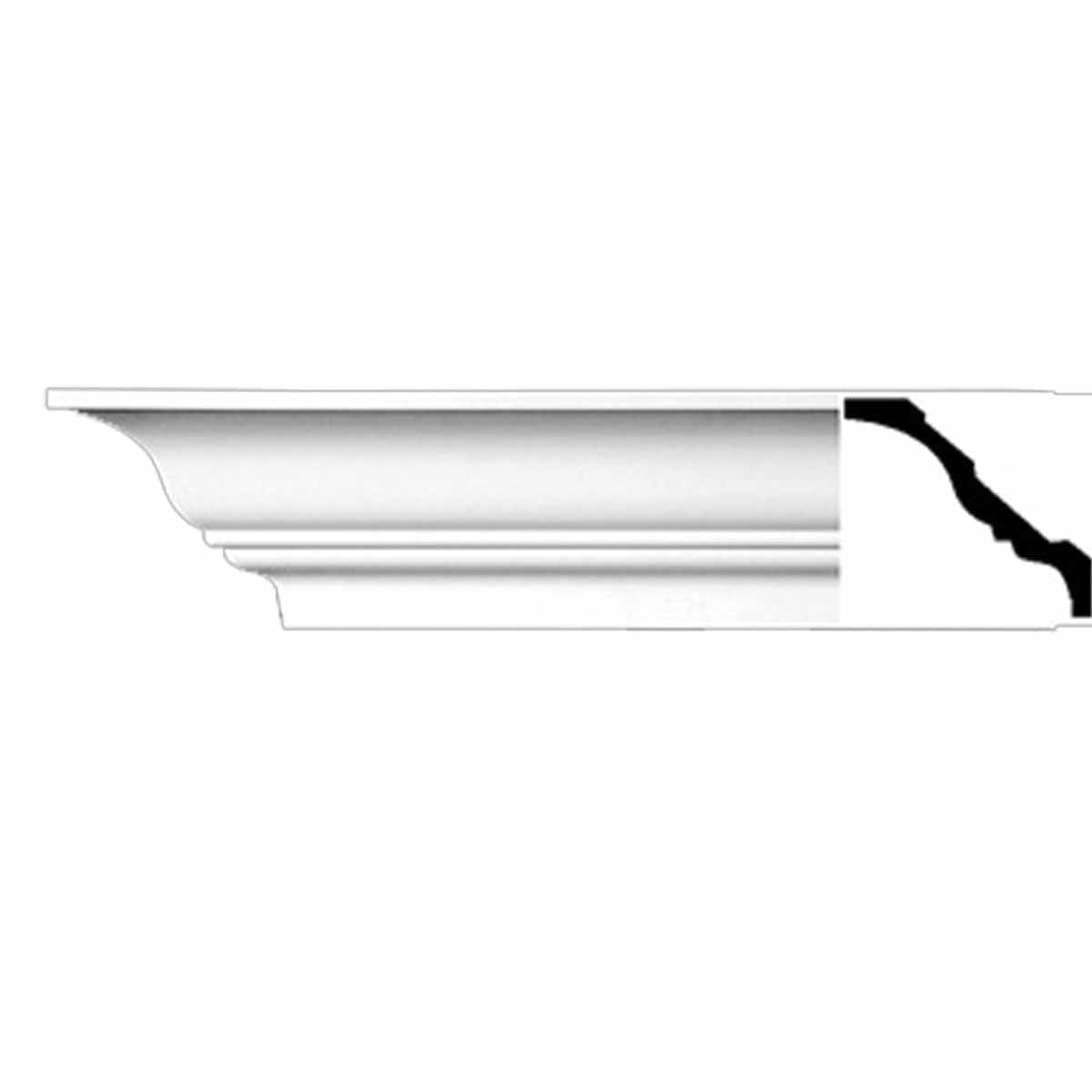 Cornice Crown Mouldings White Urethane Ceiling Wall Decor Penelope ...