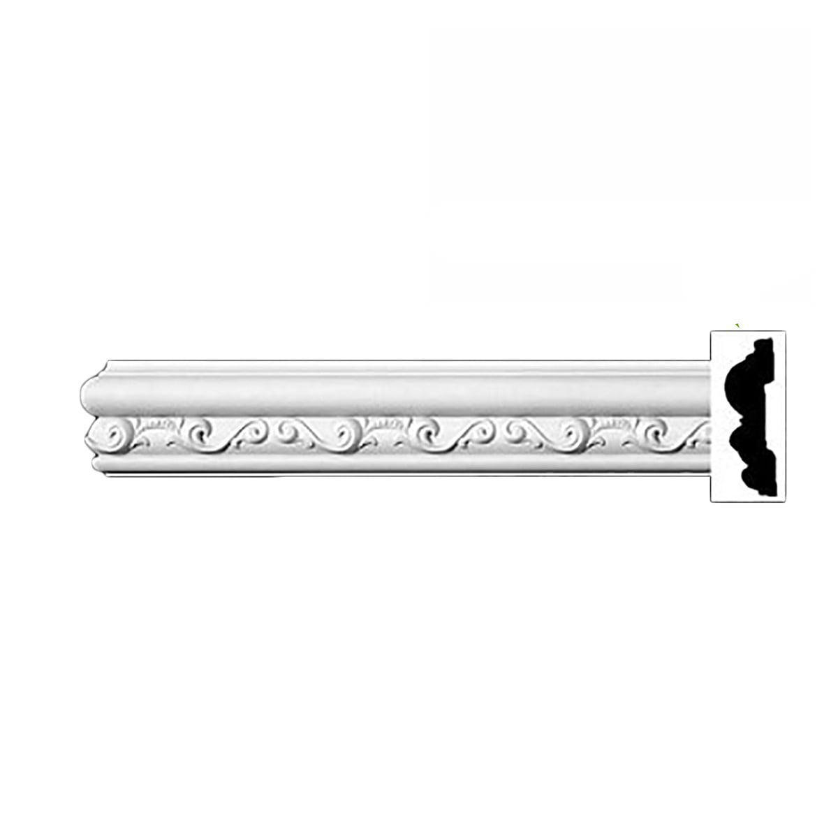 Cornice Crown Mouldings White Urethane Sample of 11597 24" L DIY ...