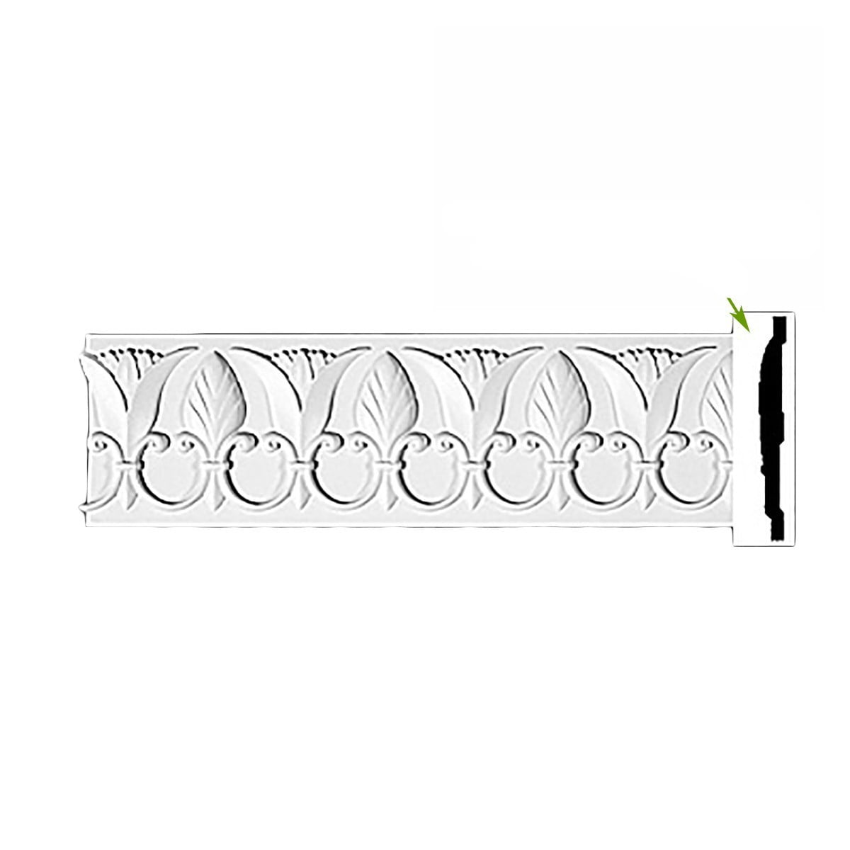 Cornice Crown Mouldings White Urethane Sample of 11627 24" L DIY ...