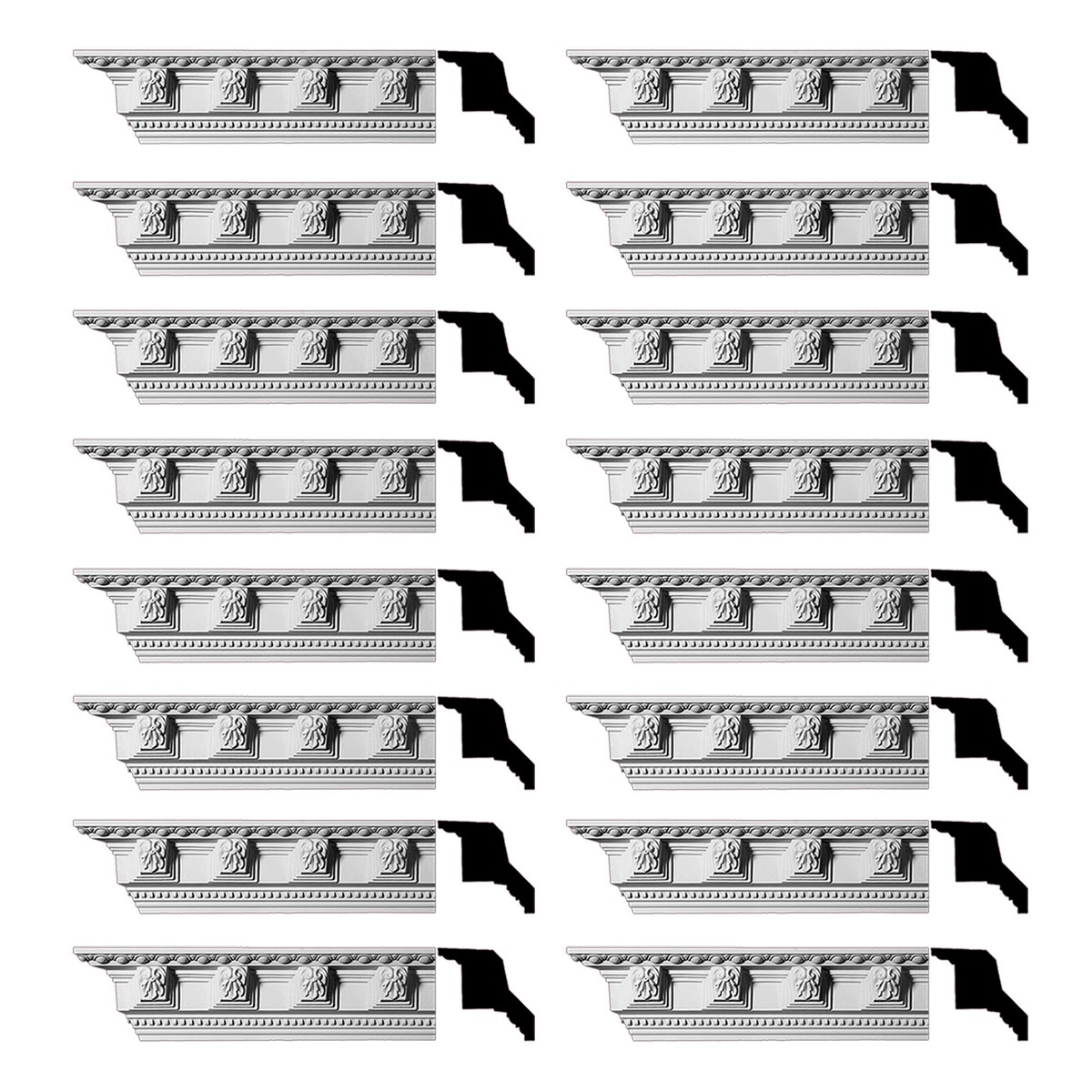 Cornice Crown Mouldings White Urethane Three Rivers DIY Interior Design ...