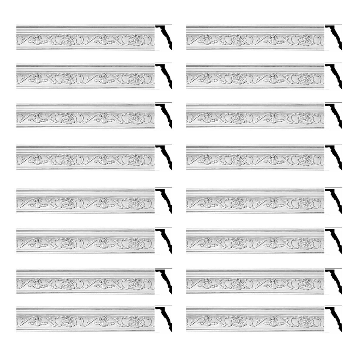 Cornice Crown Mouldings White Urethane Vineyard DIY Interior Design ...