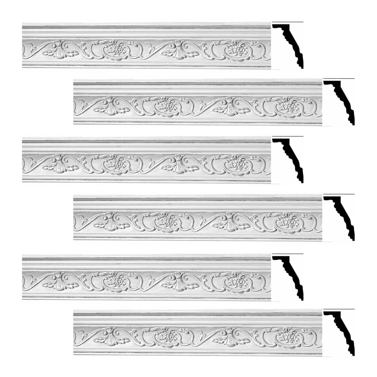 Cornice Crown Mouldings White Urethane Vineyard DIY Interior Design ...