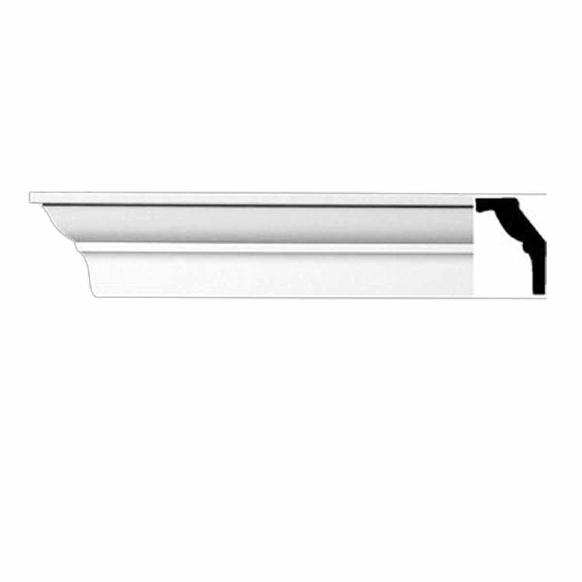 Cornice White Urethane 94" L Vineyard Haven Simple | - Walmart.com