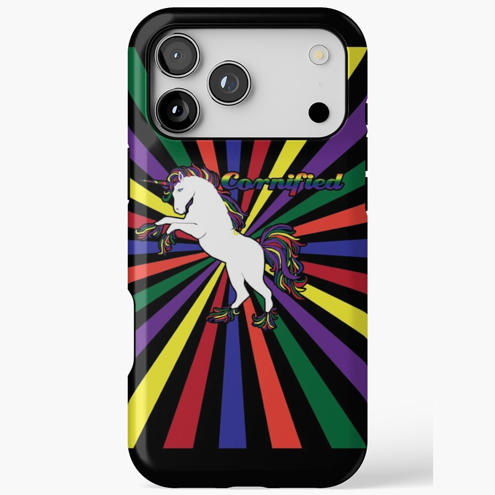 Cornified Unicorn Humor Funny Pun iPhone Case 17 through 11 Pro Max ...