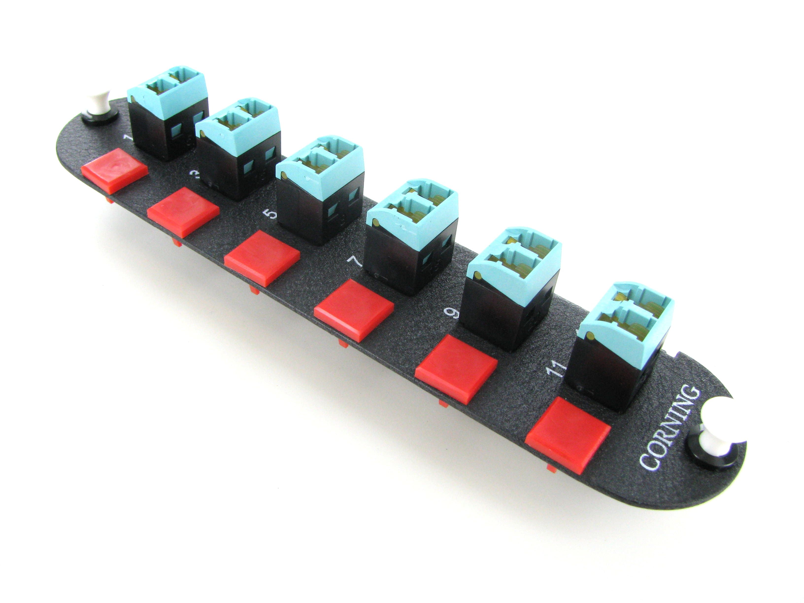 Corning CCH-CP12-AD Closet Connector Housing Panel with 6 LC Duplex OM3 ...