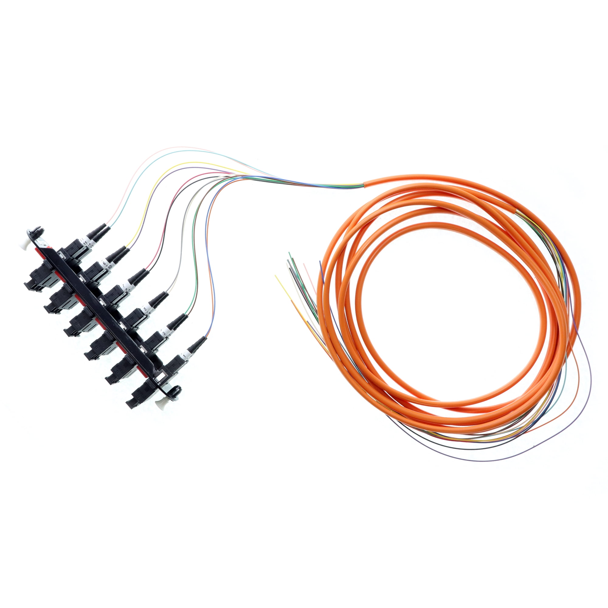 Corning CCH-CP12-G7-P03CH Pigtailed Fiber Optic CCH Panel, 12-Fiber, SC ...