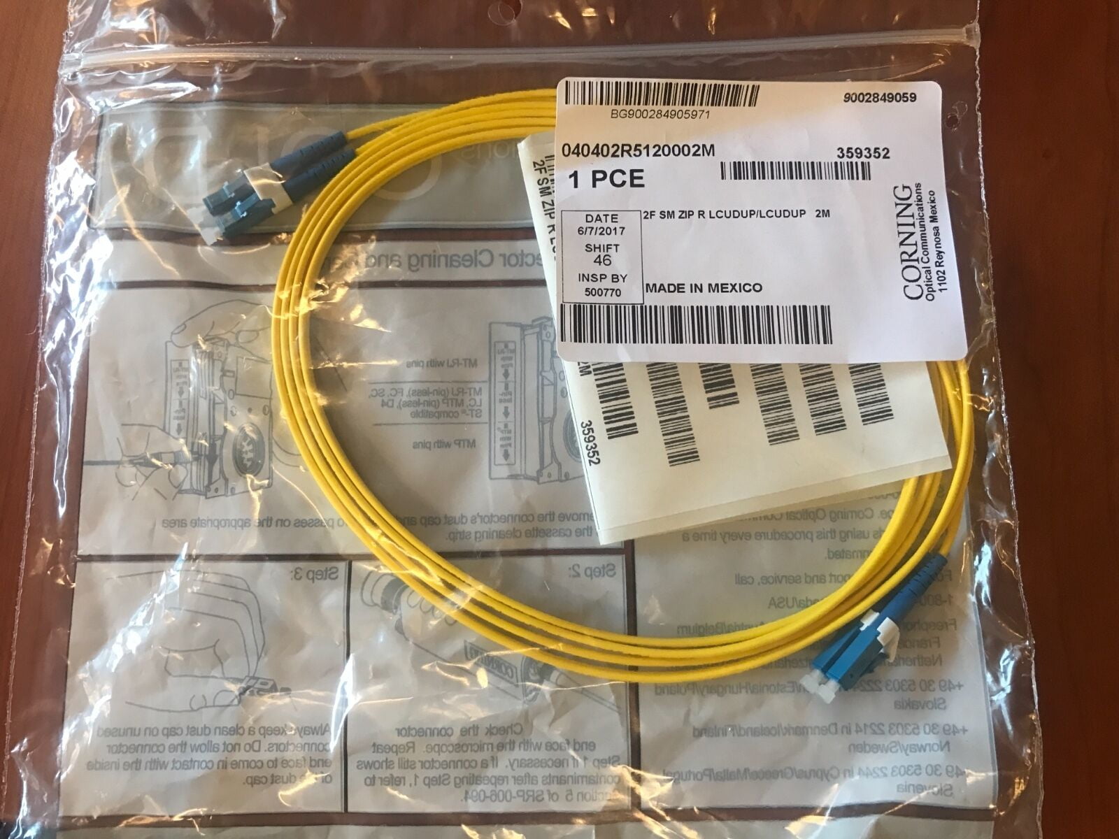 Corning Cable Systems 040402R5120002M FIBER OPTIC - Walmart.com