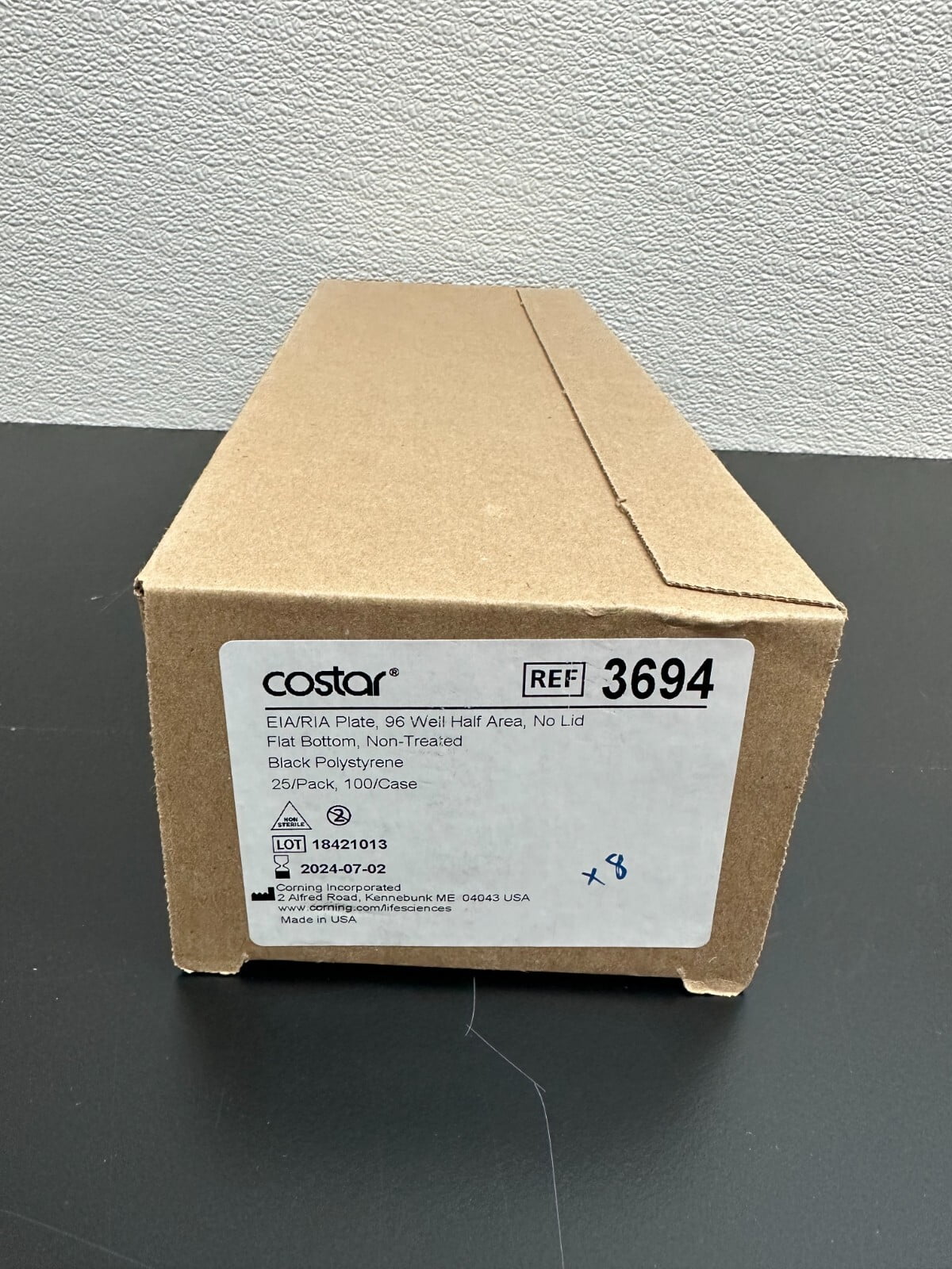 Corning Costar REF 3694 EIA/RIA 96-well Half Area Black Flat Bottom ...