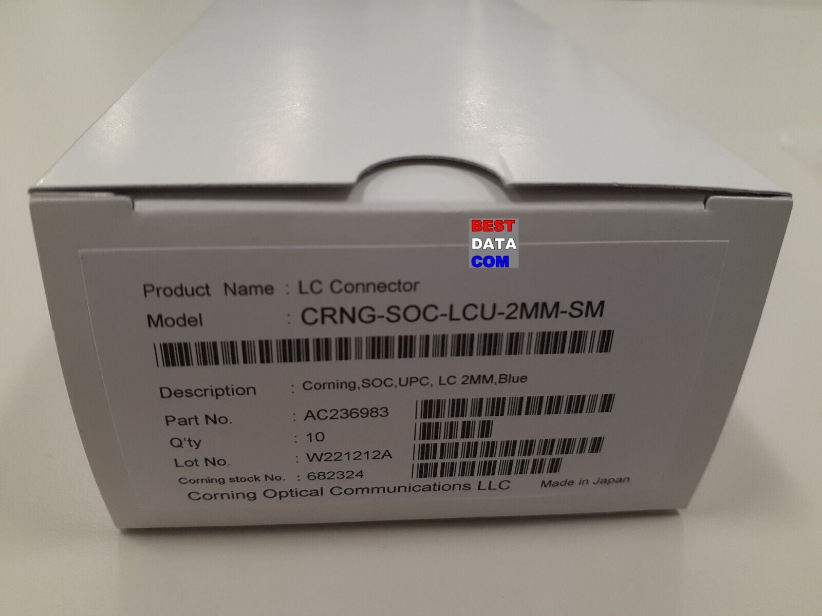 Corning LC 2mm splice on connectors one box (10) SOC-LCU-2MM-SM FuseLite Fusion - Walmart.com