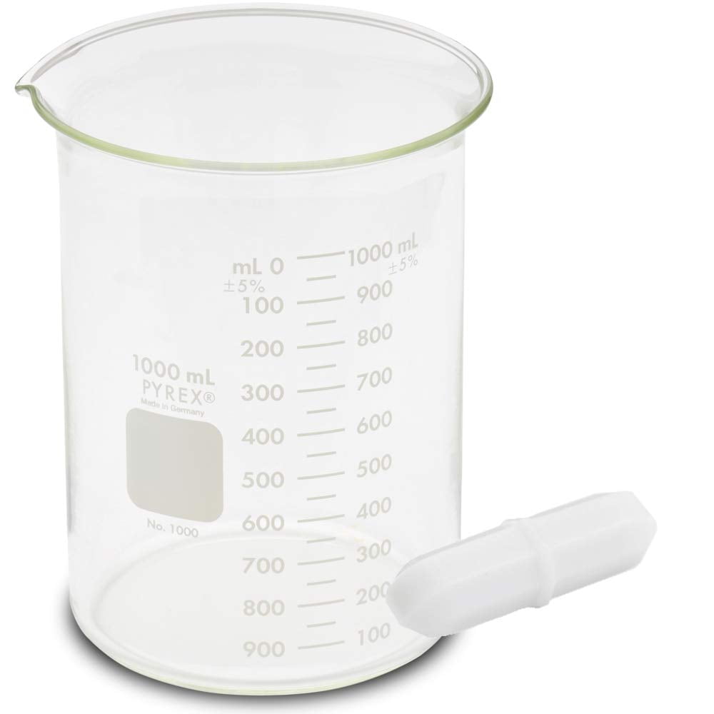 Corning Pyrex 1000-1L, 1000ml Low Form Griffin Beaker with 1 inch ...