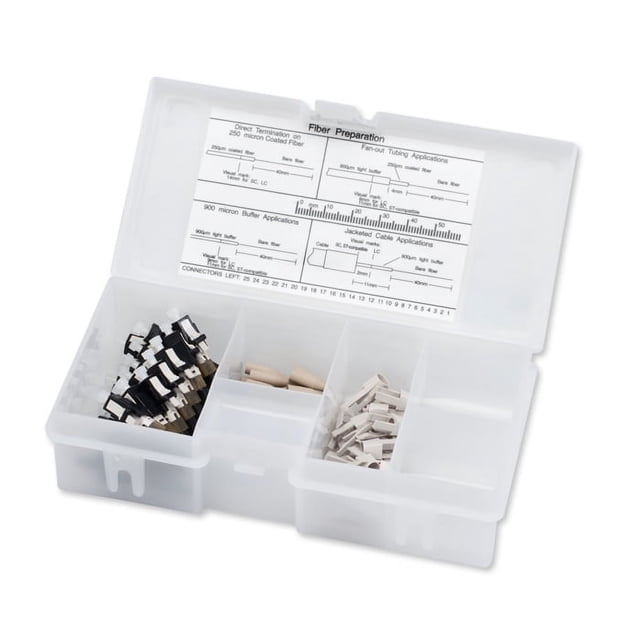 Corning Unicam LC 62.5um OM1 Pretium Fiber Optic Connector 25-Connector ...