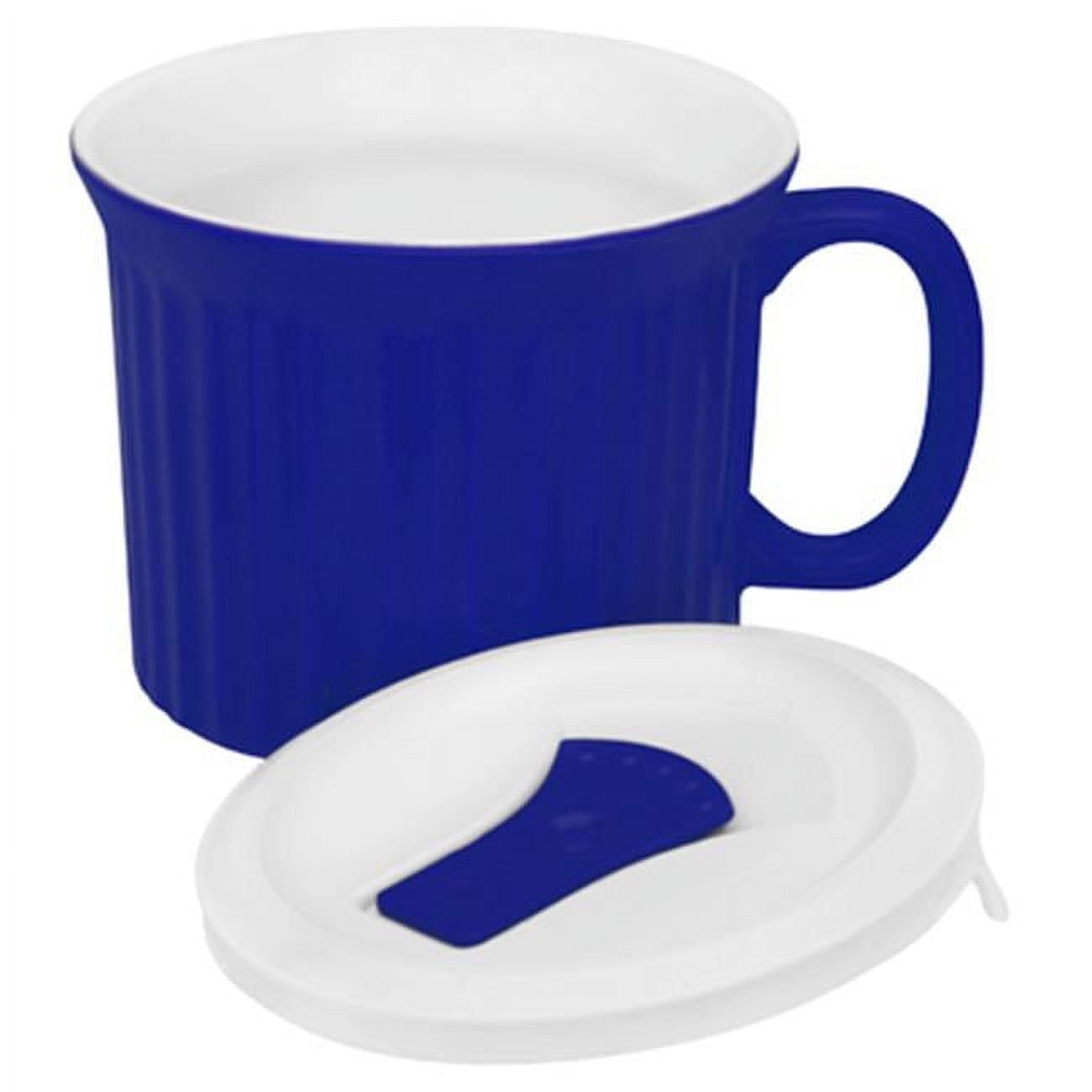 CorningWare 20 oz Blueberry Stoneware Meal Mug, Microwaveable, Vented ...