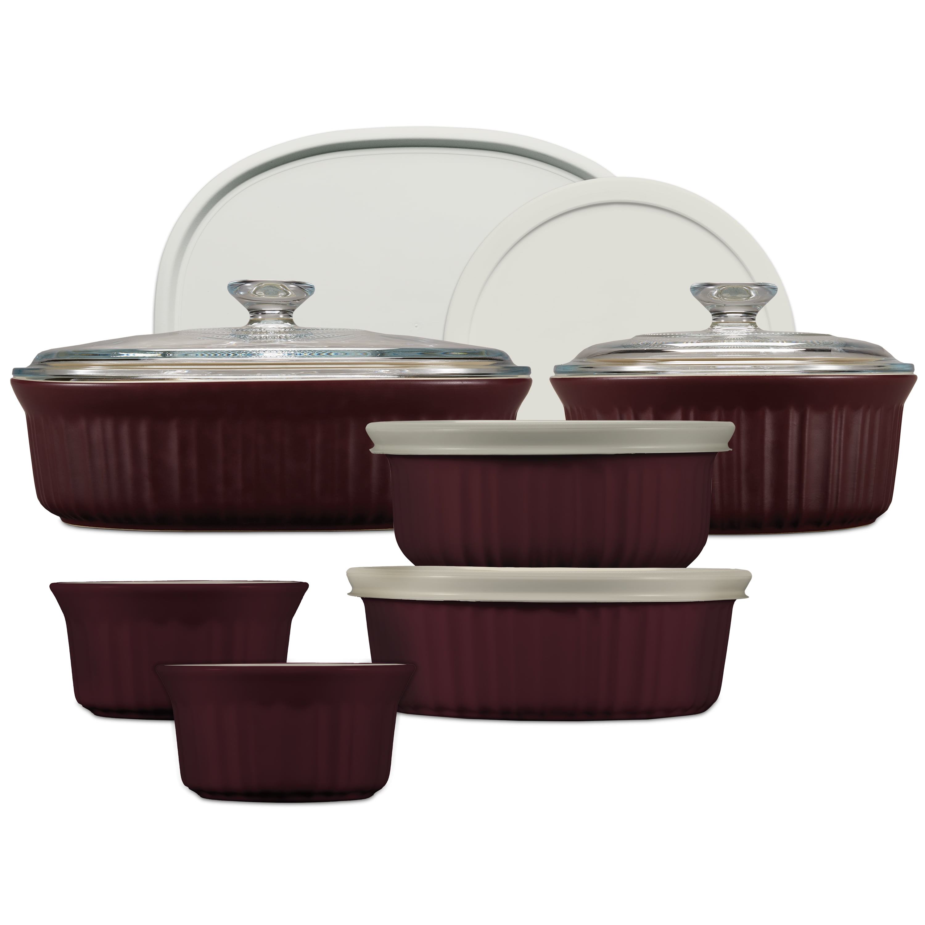 CorningWare French Colors 12pc Baking Dish Set with Lids, Cabernet ...